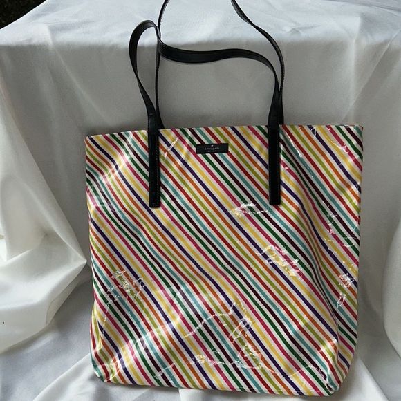 kate spade | Bags | Kate Spadebon Shopper Daycation Tote Rainbow | Poshmark